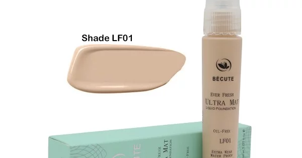 Becute Foundation Ultra Matte Oil Free Foundation LF01, Becute Cosmetics, Becute makeup, Be Cute ...